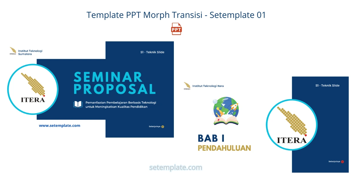 Template PPT Morph Transisi - Setemplate 01 | Setemplate - Pusat Template Web dan Grafis Terpercaya