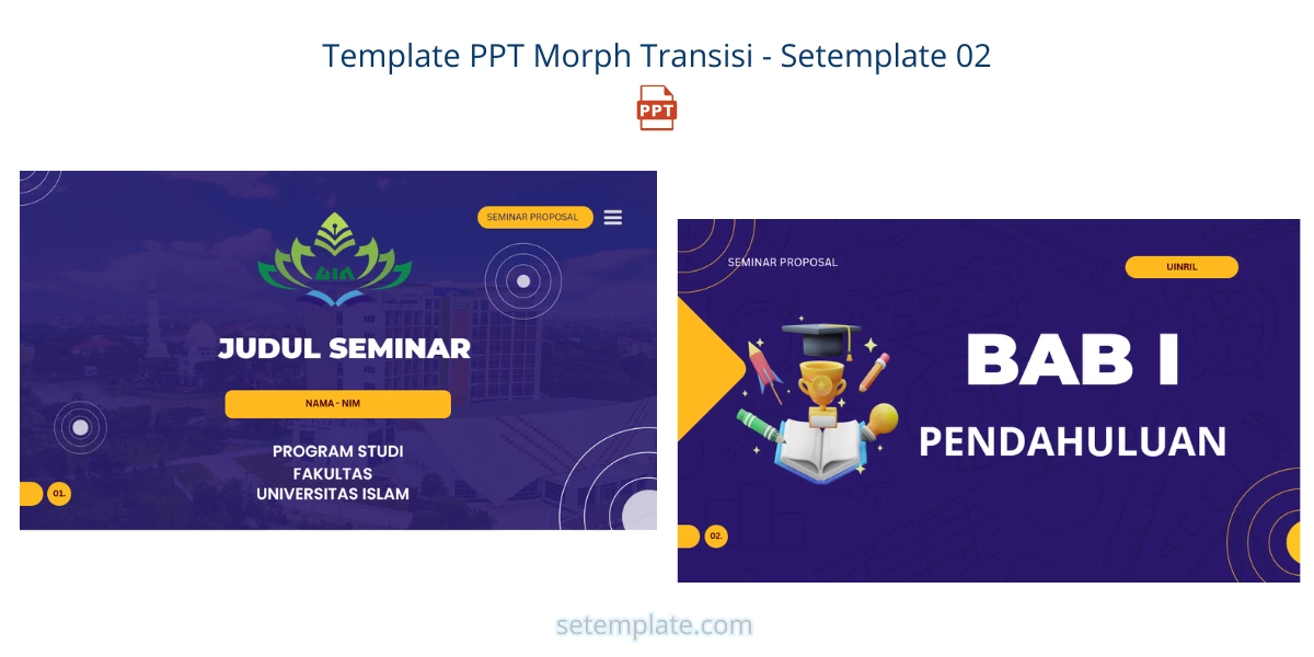 Template PPT Morph Transisi - Setemplate 02 | Setemplate - Pusat ...